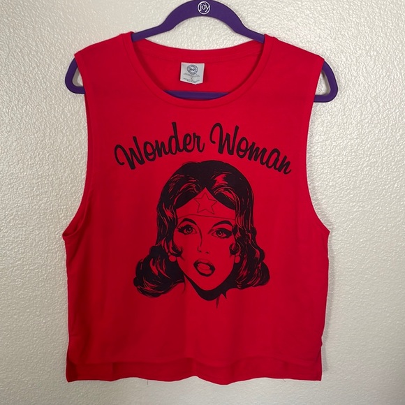 DC Comics | Tops | Dc Comics Red Wonder Woman Tank Size Xl | Poshmark